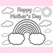 Rainbow Mother's Day Coloring Pages for Kids (PDF Pattern) - Etsy