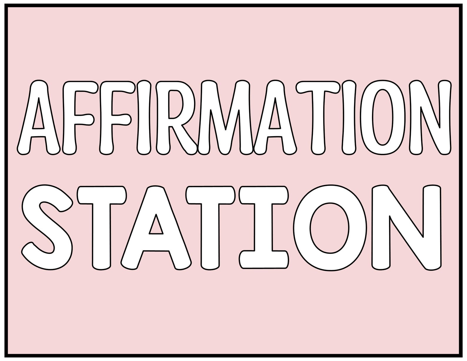 Printable Round Positive Affirmation Labels, Printable Student ...