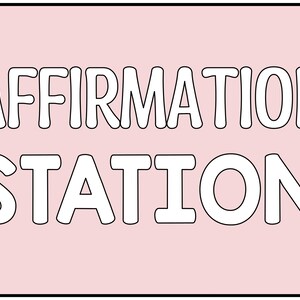 Printable Round Positive Affirmation Labels, Printable Student ...