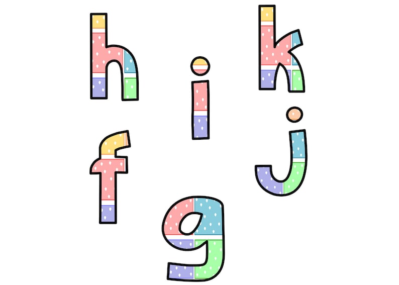 Bulletin Board Letters, Large Alphabet Letters, Printable Large ...