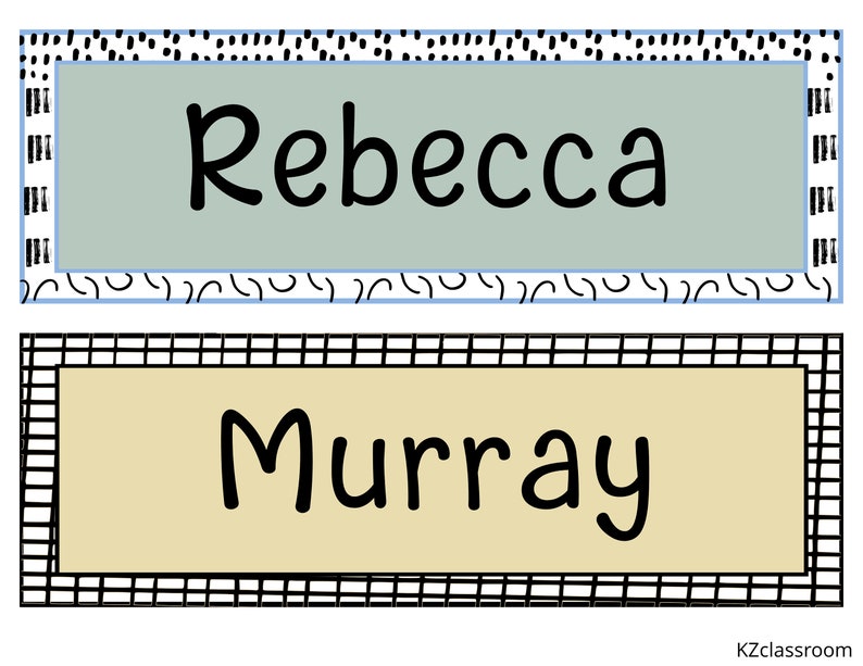 Classroom Name Plates Editable Student Name Tags Teacher - Etsy