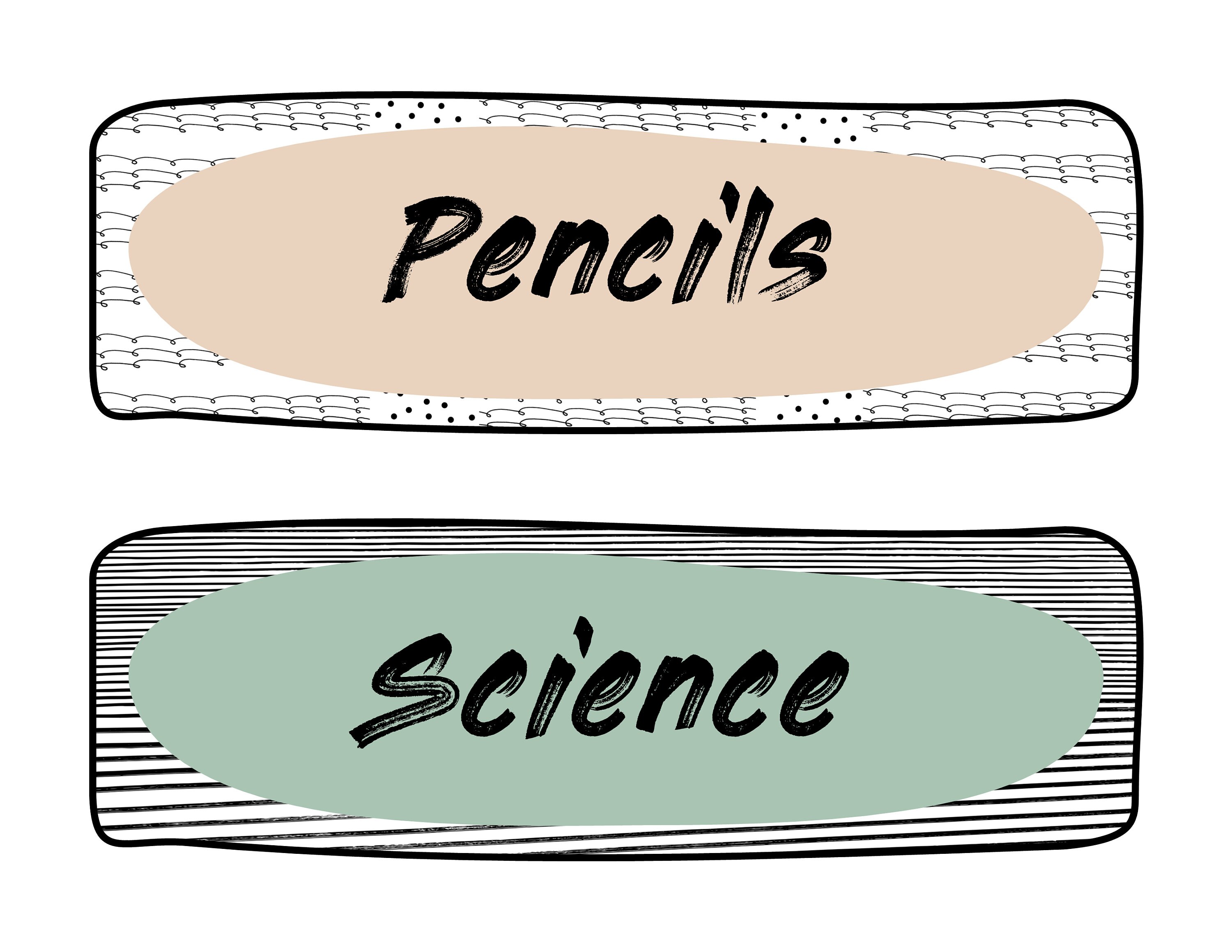 Printable Student Name Tags, Art Classroom Labels, Boho Classroom ...