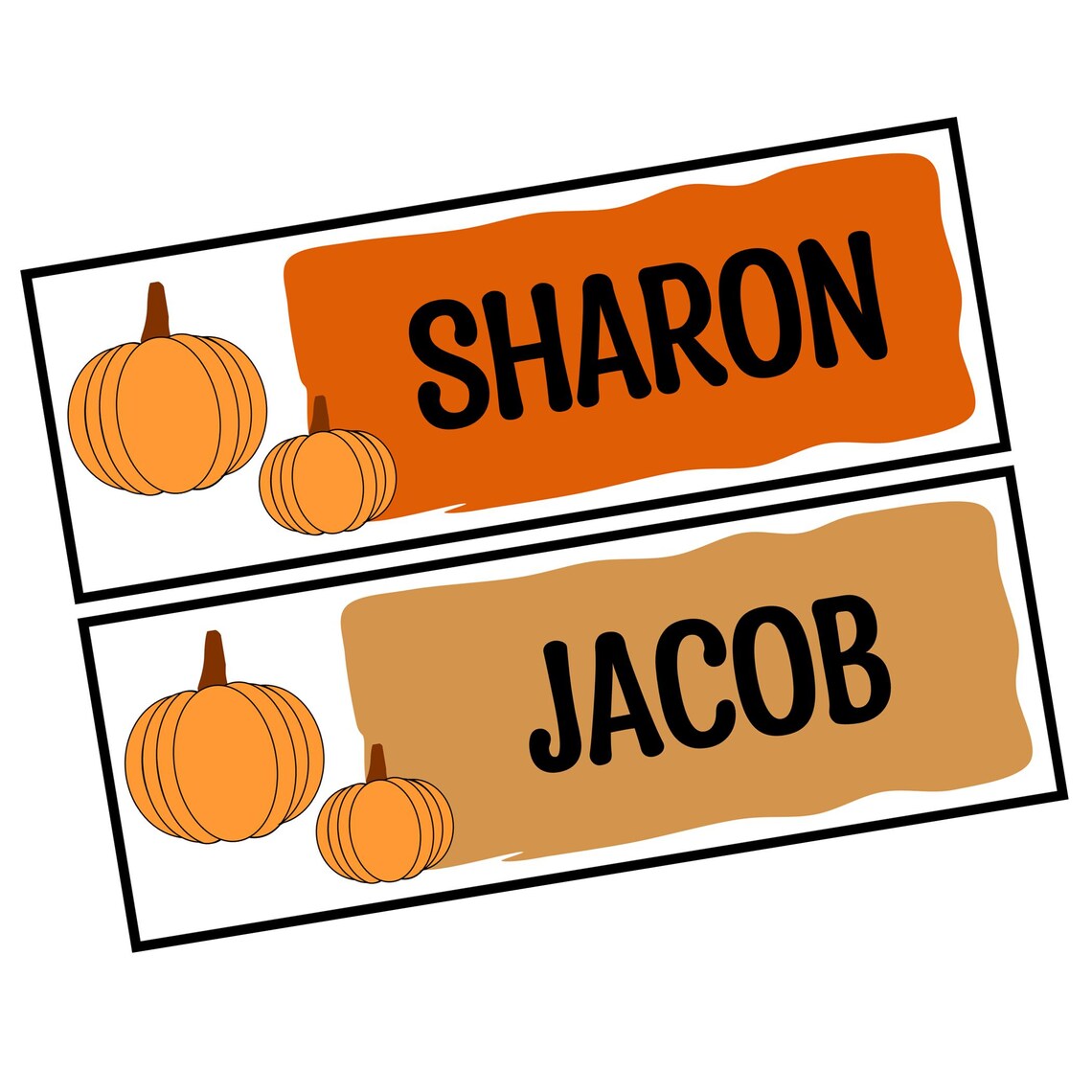 Printable Fall Name Labels, Autumn Classroom Labels, Fall Name Posters ...