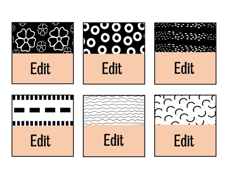 Student Name Tags, Classroom Labels, Neutral Student Labels, Boho ...