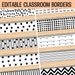 Boho Classroom Bulletin Board Borders, Minimalist Decor (PPTX) - Etsy