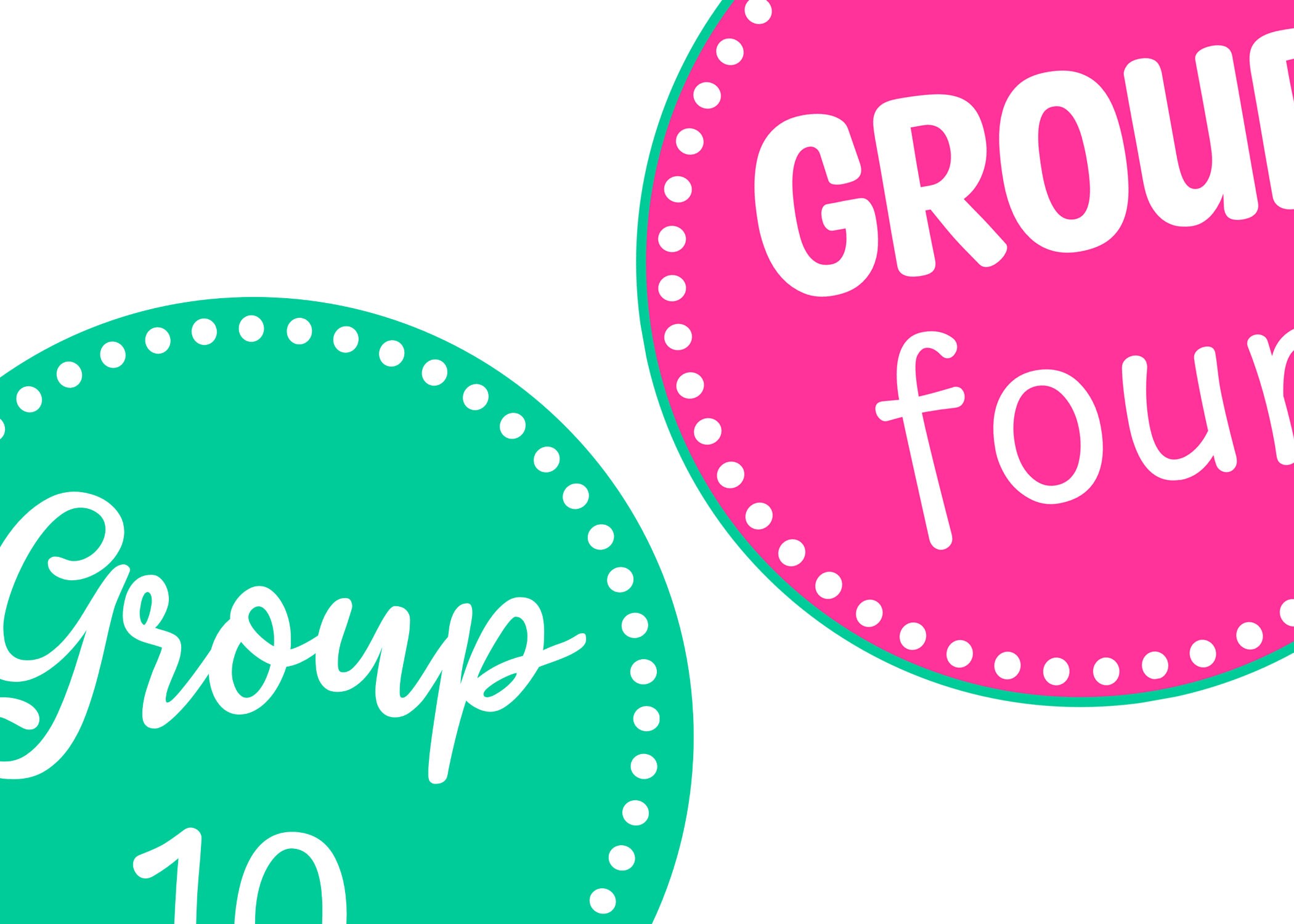 Bright Colors Classroom Table, Team and Group Labels, Editable - Etsy