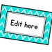 Chevron Name Labels,small Name Labels, Back to School Labels, Editable ...