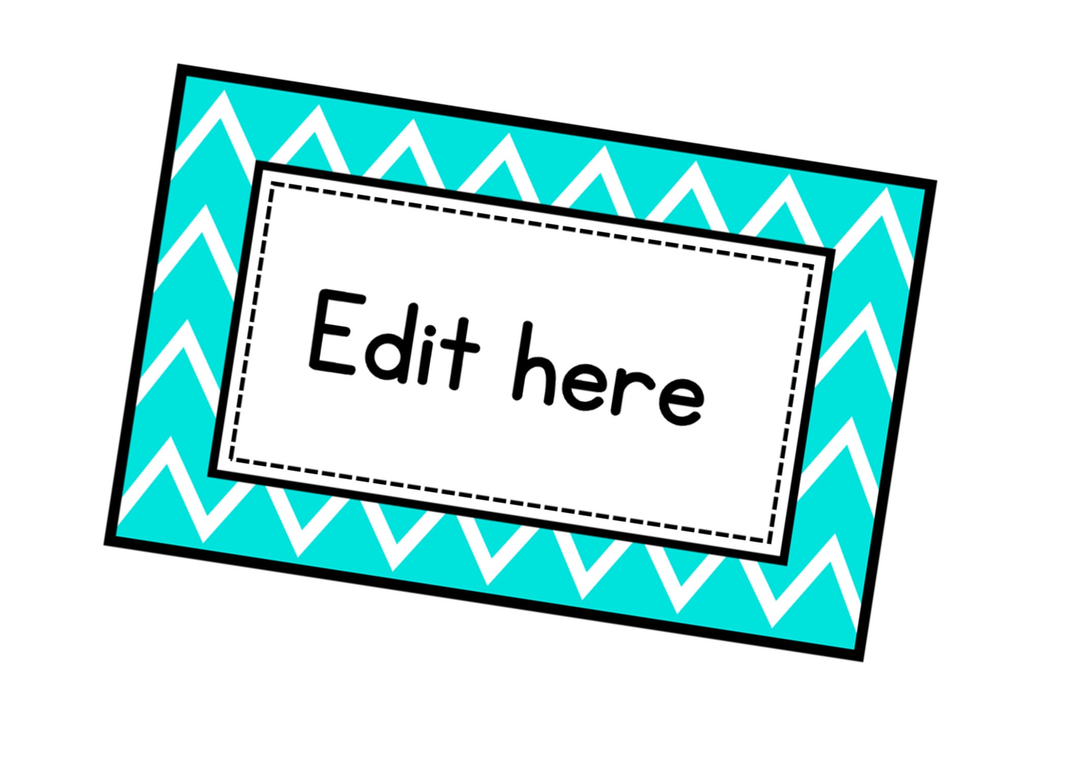 Chevron Name Labels,small Name Labels, Back to School Labels, Editable ...