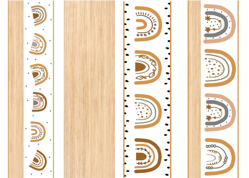 Bulletin Board Borders Ideas Classroom Borders Boho Neutral - Etsy