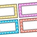 Chevron Name Labels,small Name Labels, Back to School Labels, Editable ...