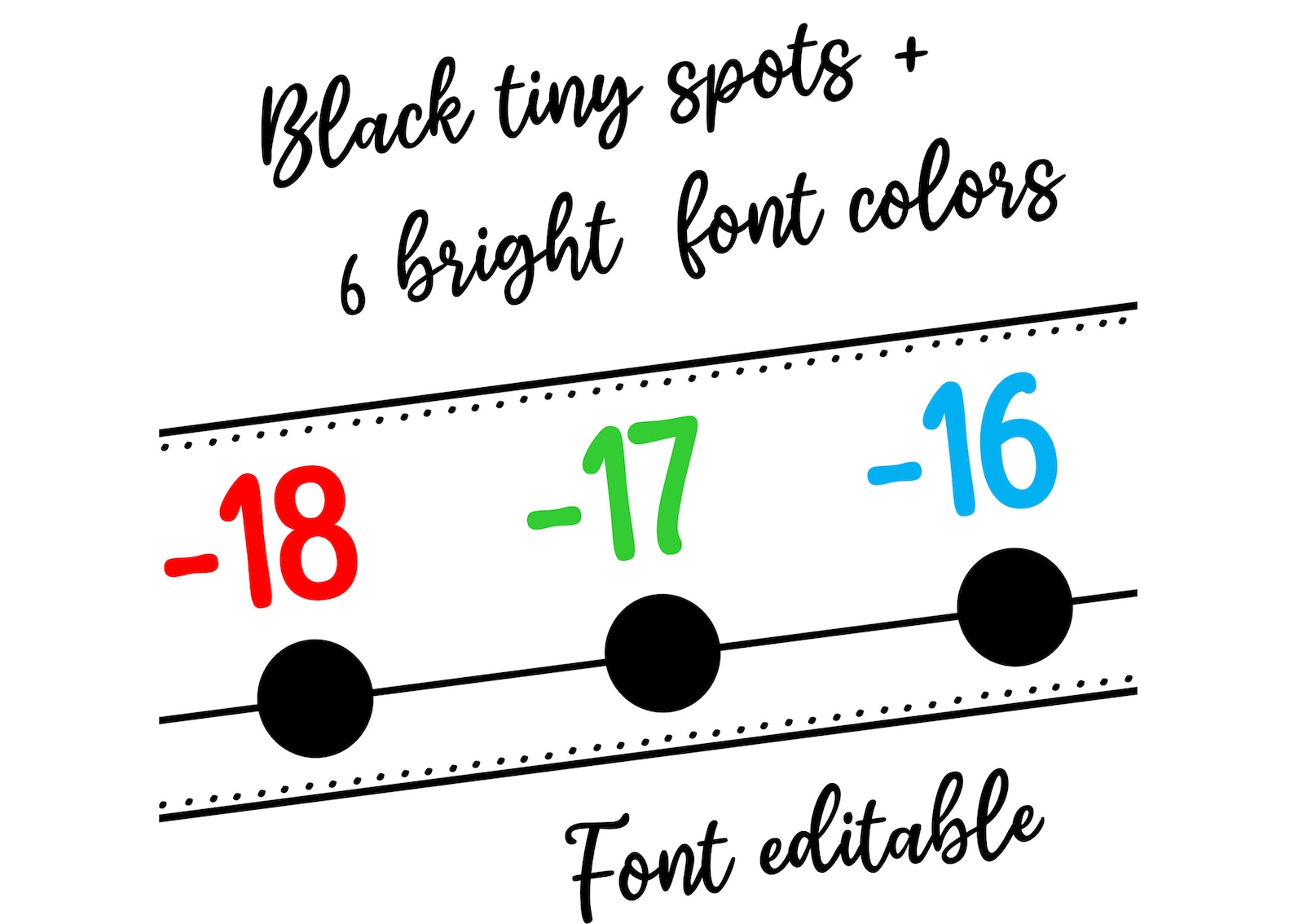 Black and Bright Large Number Line Wall Display,editable Classroom ...