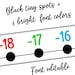 Black and Bright Large Number Line Wall Display,editable Classroom ...