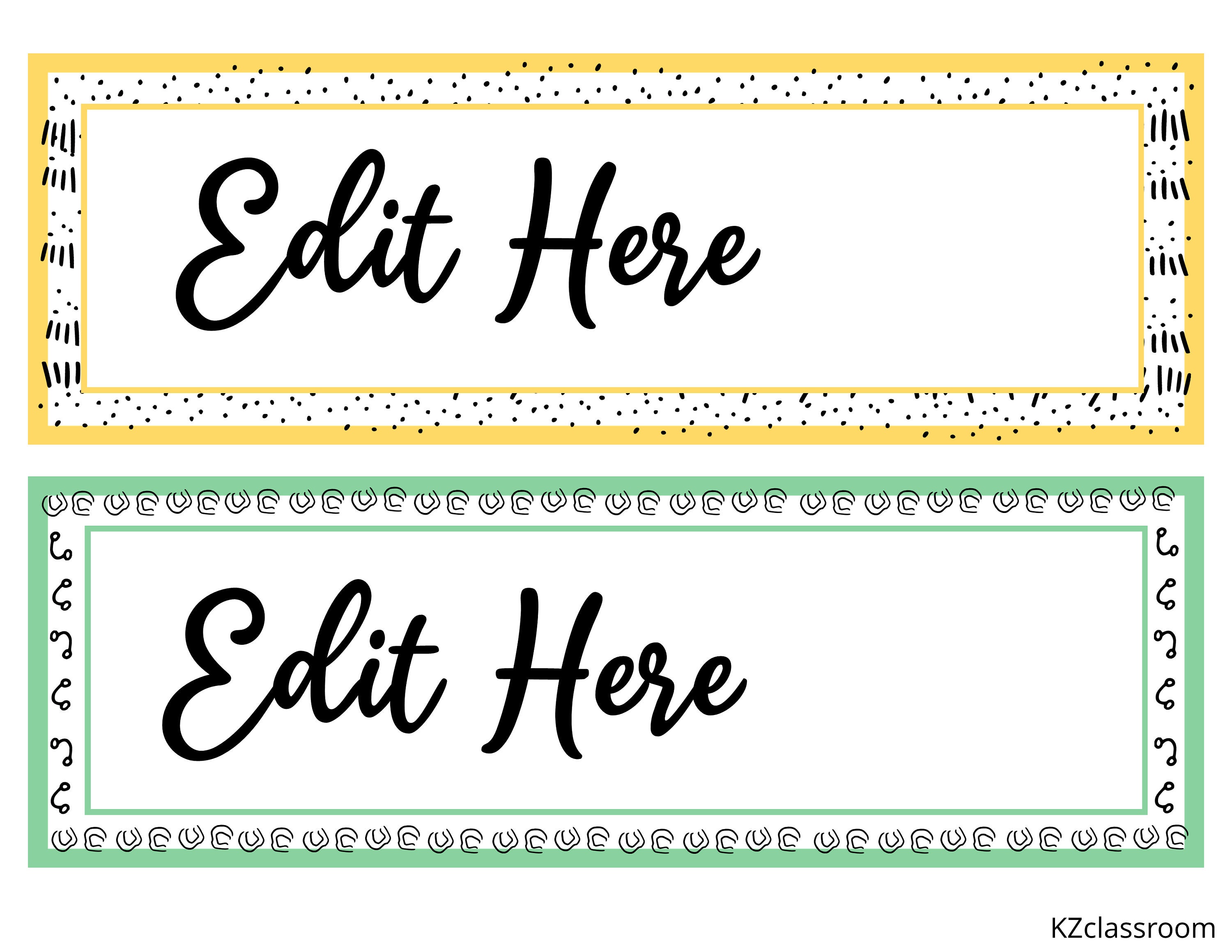 Boho Classroom Labels, Student Name Tags, Back to School Labels ...