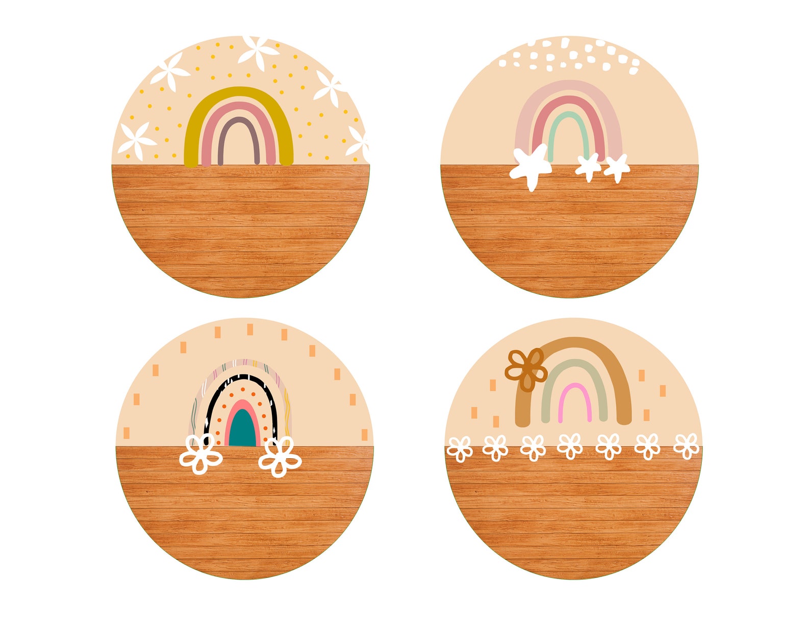 Circular Classroom Labels,student Name Tags,editable Name Tags, Rainbow ...