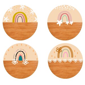 Circular Classroom Labels,student Name Tags,editable Name Tags, Rainbow ...