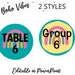 Classroom Table Numbers Student Group Numbers Class Team - Etsy Canada