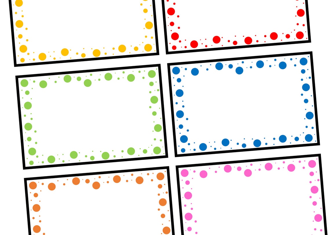 Printable Colorful Classroom Labels, Name Tags, Homeschool Labels ...