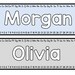 Printable Calm Colors Student Desk Plates, Editable Student Name Labels ...