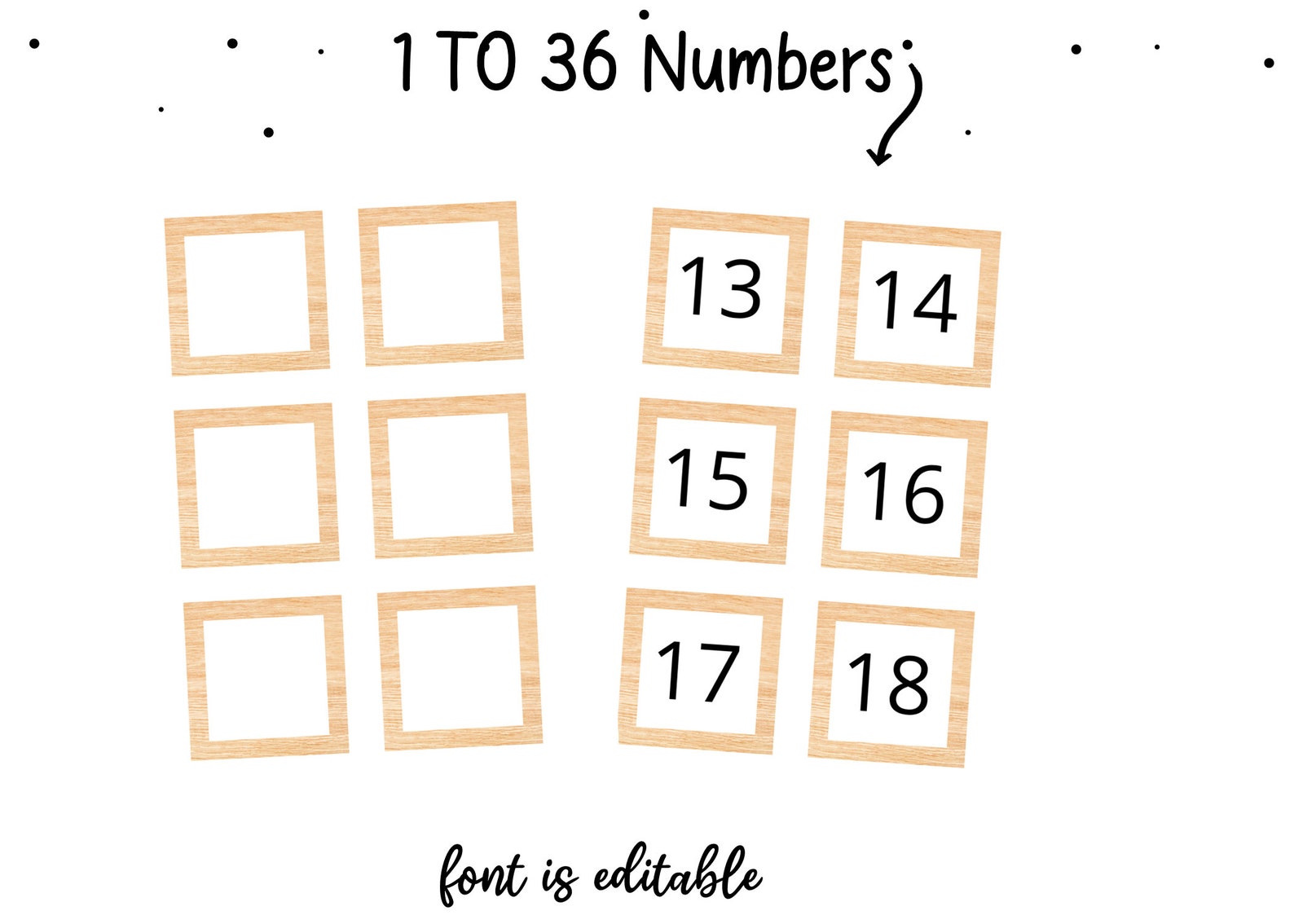 Printable Classroom Calendar Numbers Square Number Cards - Etsy Canada