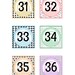 Printable Rainbow Pastel Number Labels Classroom Calendar - Etsy Canada