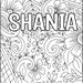 Personalized Name Coloring Pages, Floral Designs (PDF & PPTX) - Etsy