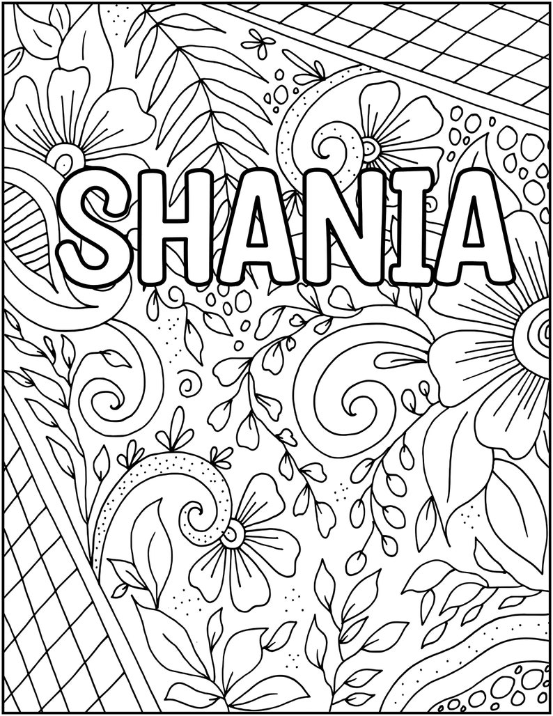 Printable Personalized Name Coloring Pages, Custom Name Coloring ...