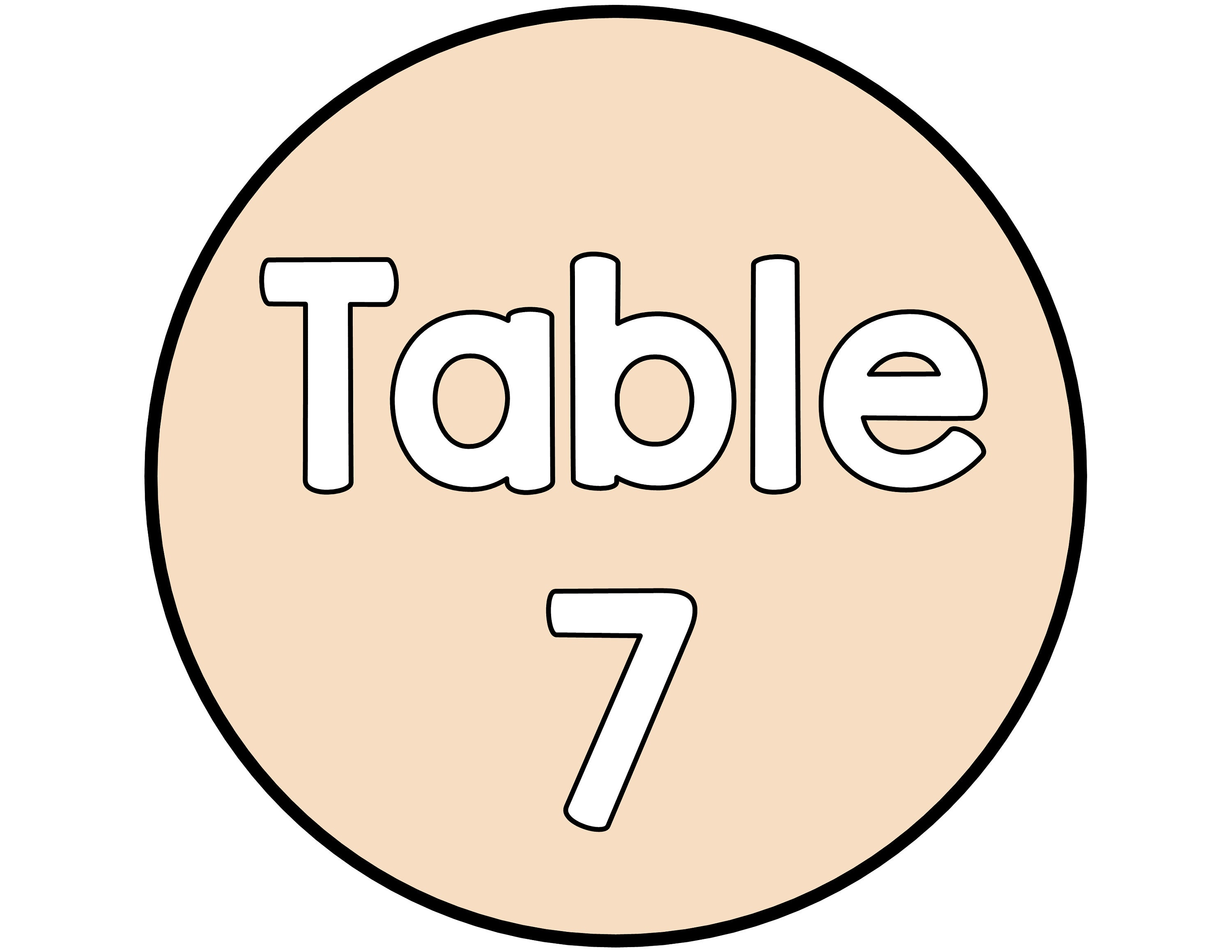 Boho Calm Colors Classroom Table Numbers, Table, Team and Group Numbers ...