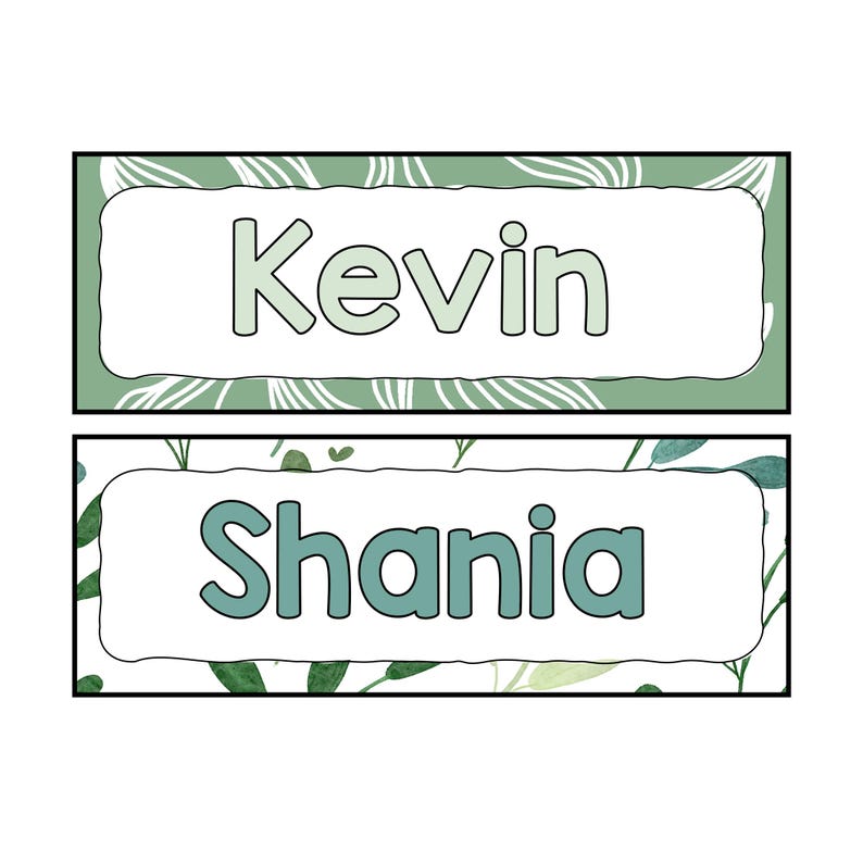 Sage Green Botanical Name Labels, Plants Theme Classroom Decor (PDF ...