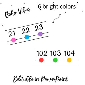 Printable Large Number Line Wall Display, Editable Number Line, Bright ...