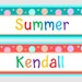 Printable Bright Polka Dots Name Tags, Stars Name Labels, Editable ...