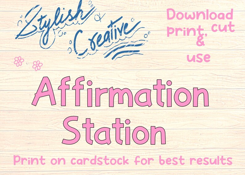 Printable Round Positive Affirmation Labels, Printable Student ...