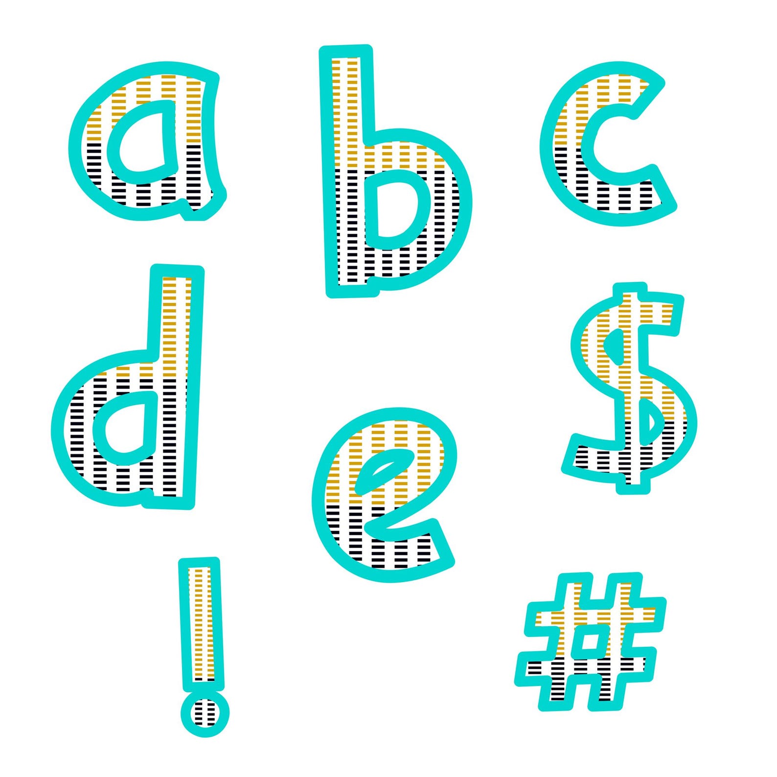 Printable Colorful Bulletin Board Alphabet Letters, Alphabet Letters ...