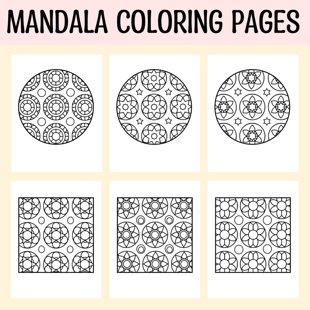 Unique Mandala Coloring Pages, Grade 1 Early Finishers Worksheets ...