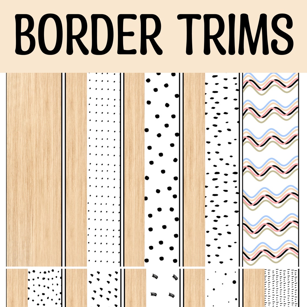 Buy Boho Classroom Bulletin Board Borders: Neutral Spotty Decor (PPTX ...