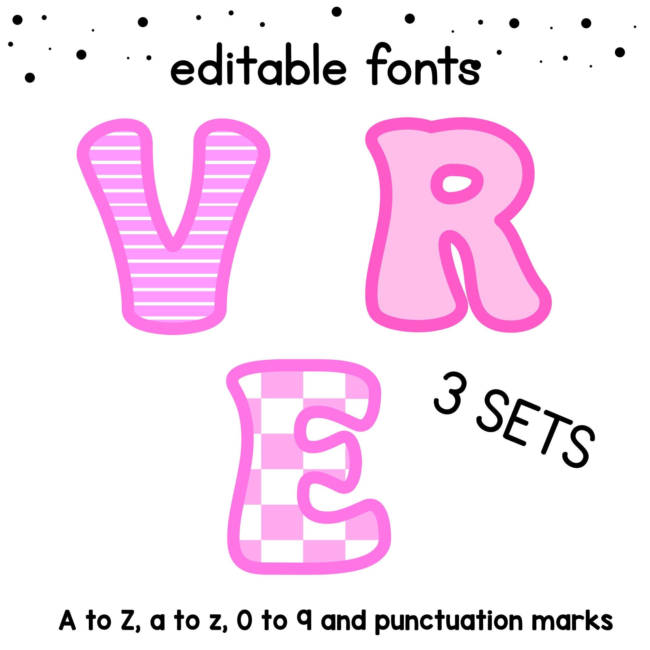 Printable Pink Boho Alphabet Letters, Printable Large Checkered ...