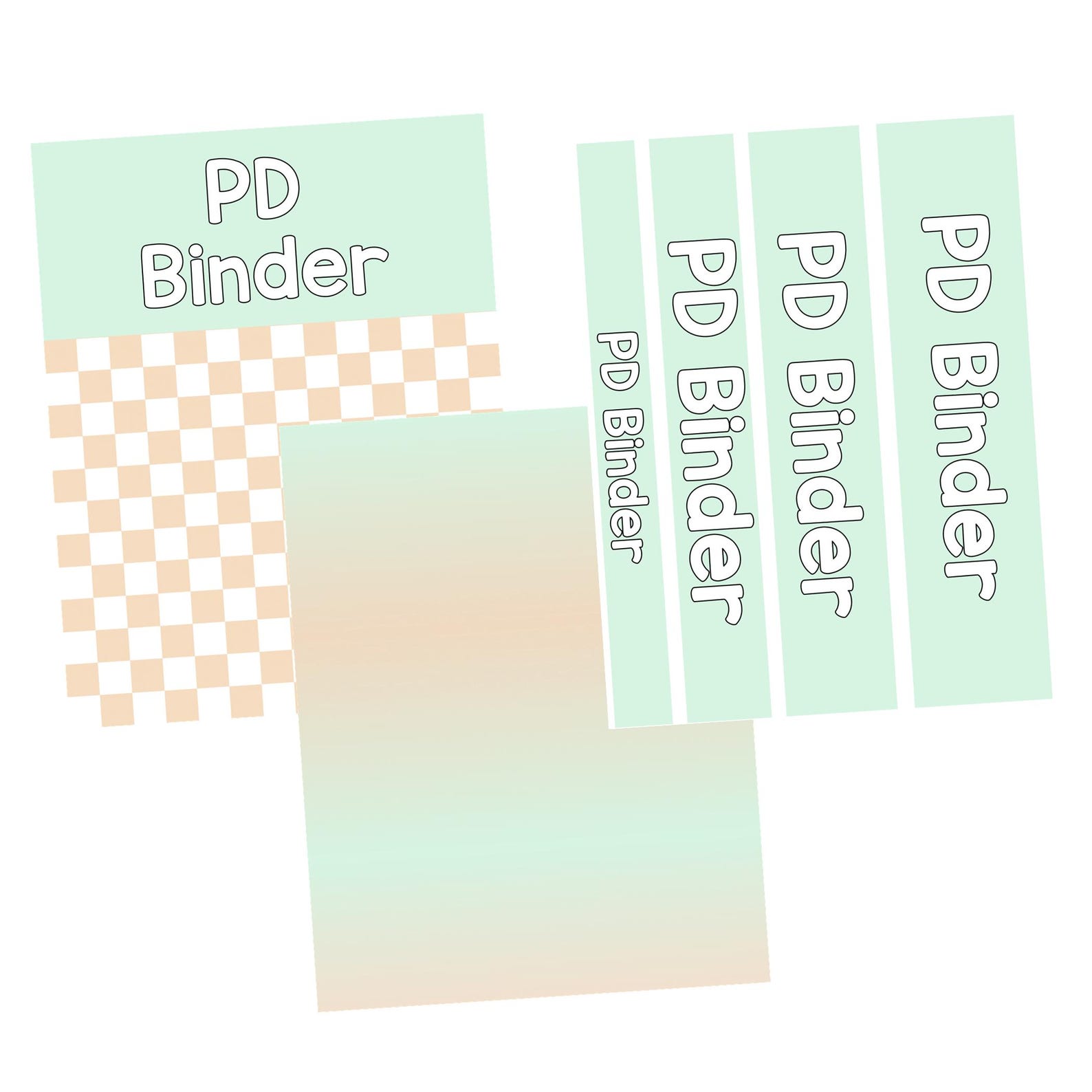 Printable Boho Binder Cover and Spines, Editable Calm Colors Binder ...