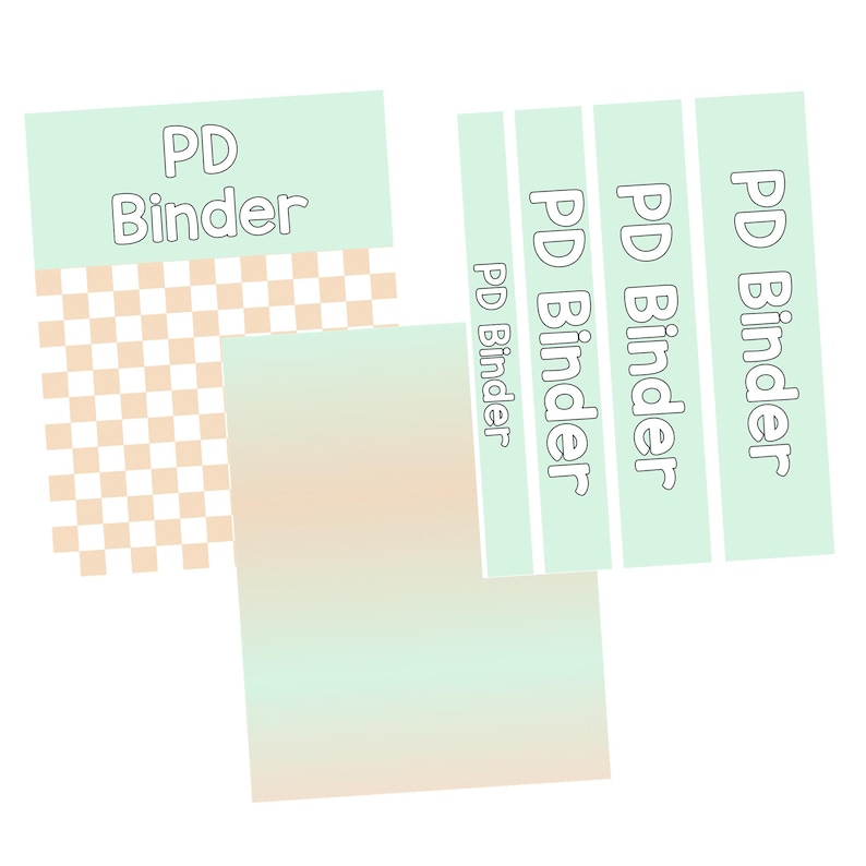 Printable Boho Binder Cover and Spines, Editable Calm Colors Binder ...