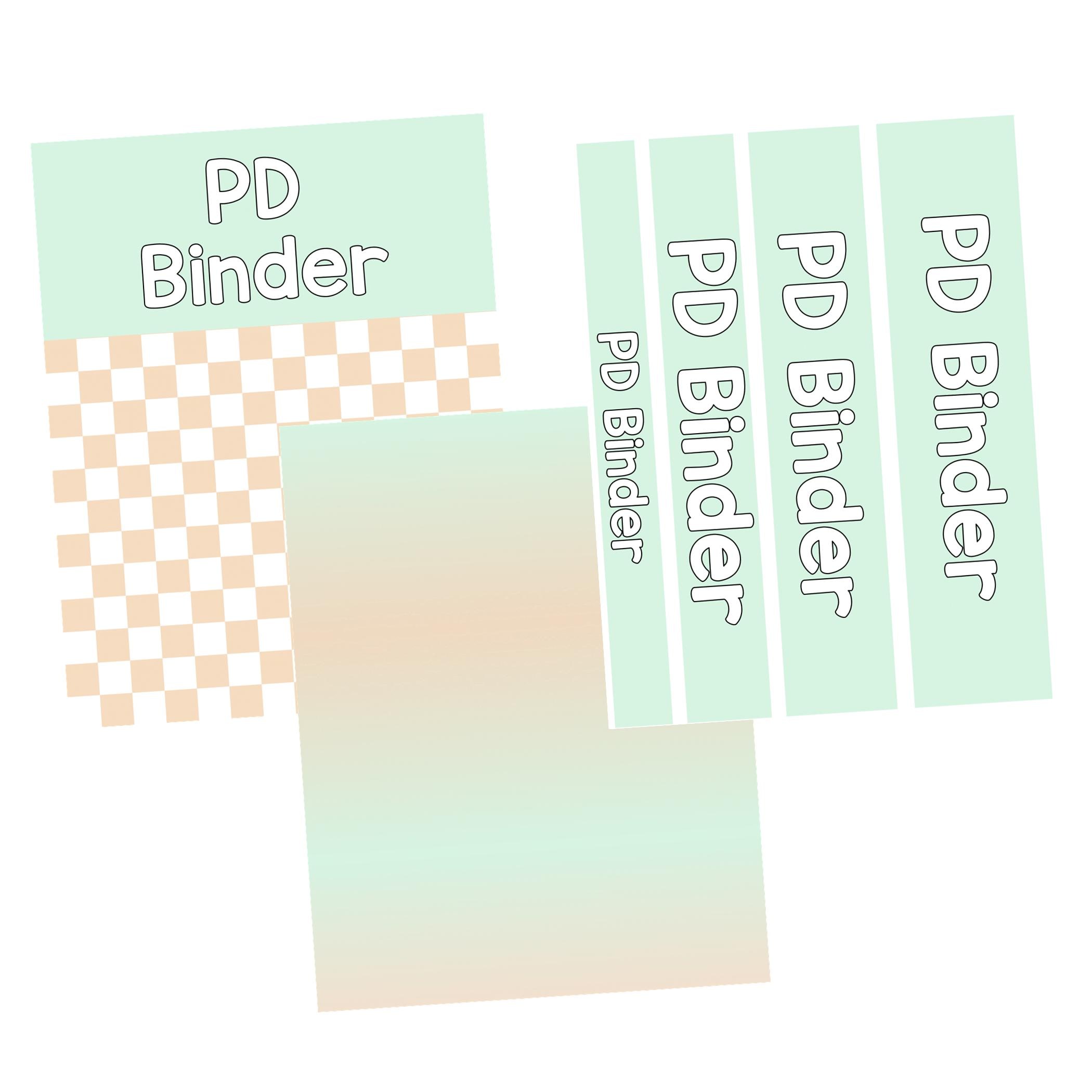 Printable Boho Binder Cover and Spines, Editable Calm Colors Binder ...