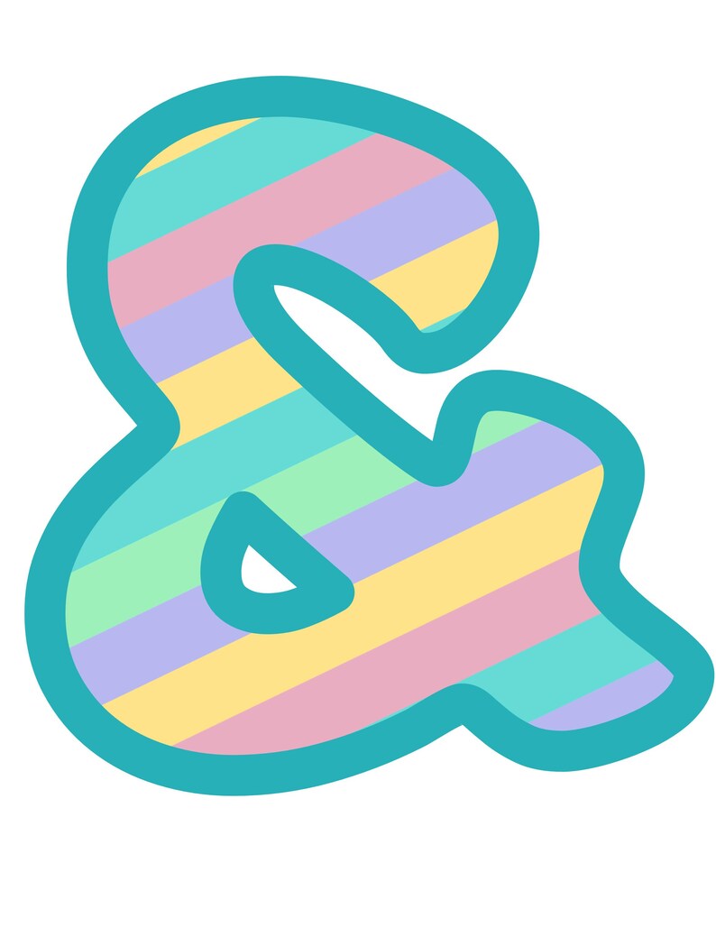 Printable Striped Bulletin Board Letters, Letters for Kids, Letters for ...