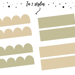 Scalloped Borders, Boho Bulletin Board Borders, Boho Neutral Classroom ...