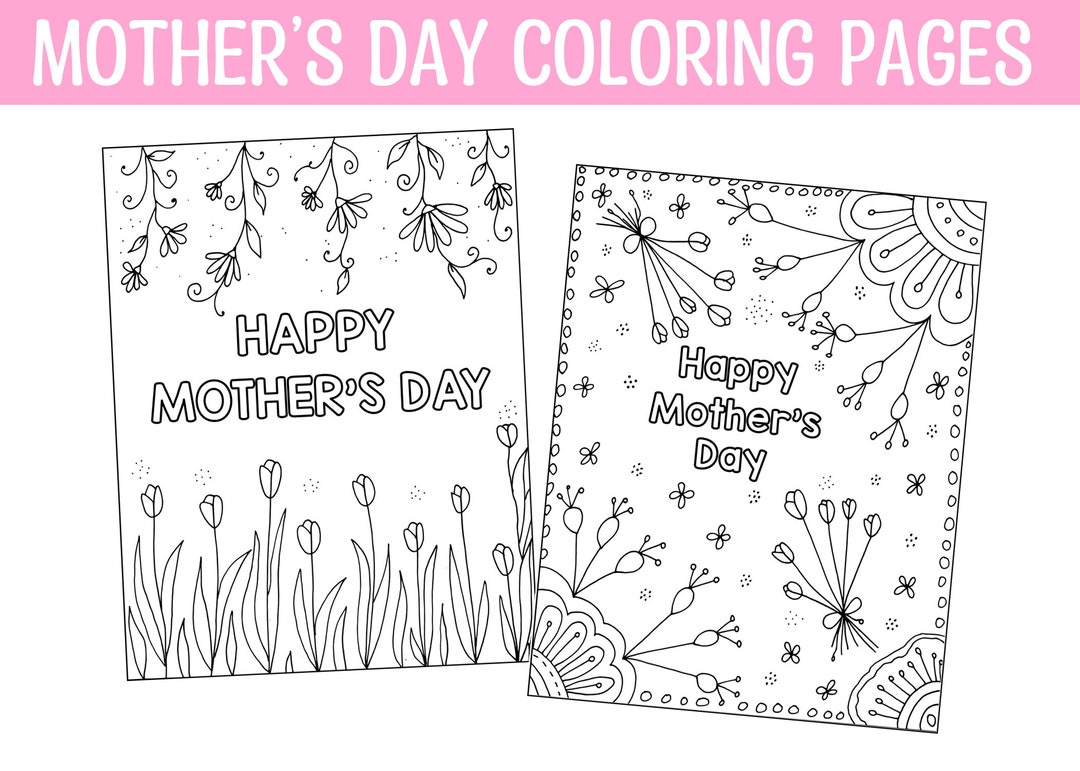 Printable Mother's Day Coloring Pages, Mother's Day Coloring Worksheets ...