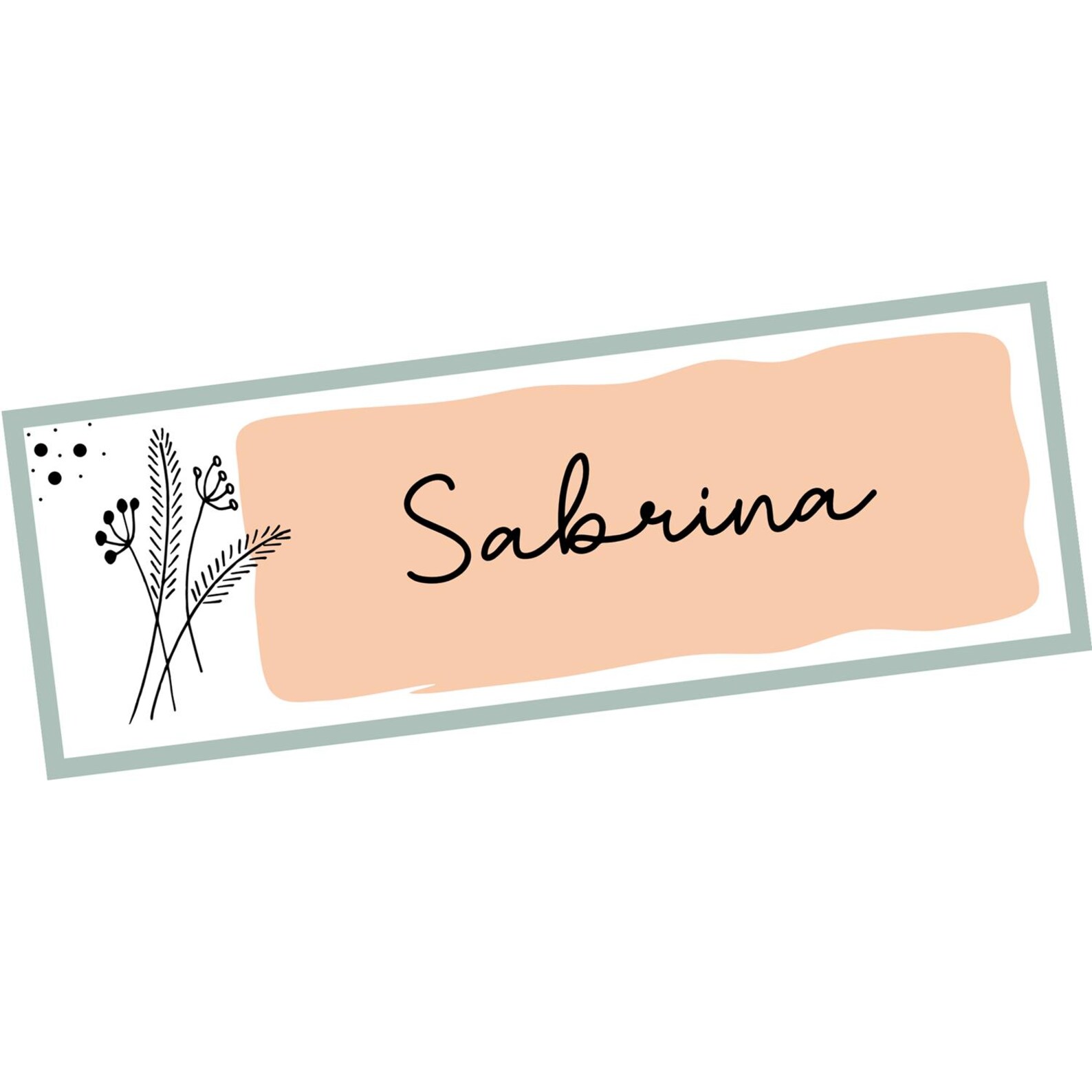 Printable Botanical Classroom Labels Bundle Pack, Editable Name Posters ...