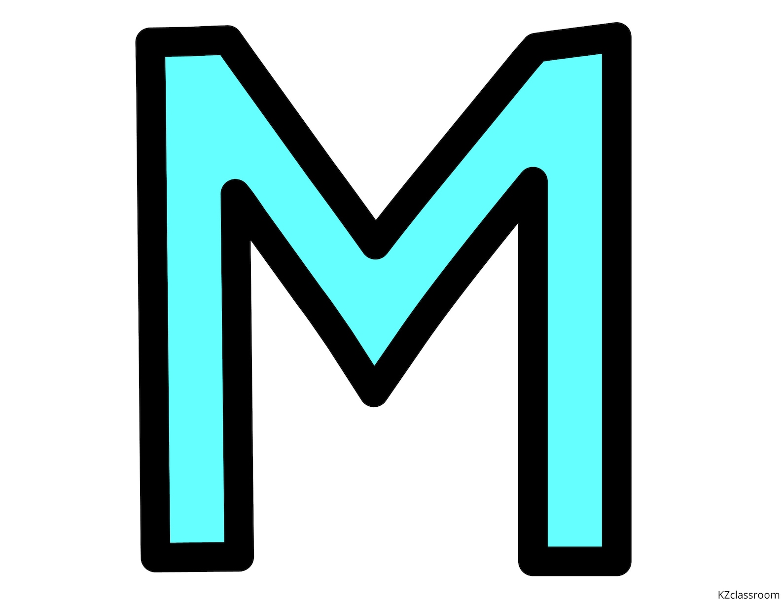 Printable Bright Bulletin Board Large Alphabet Letters, Editable ...