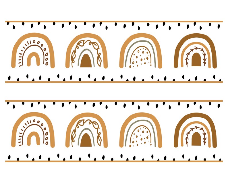 Bulletin Board Borders Ideas Classroom Borders Boho Neutral - Etsy