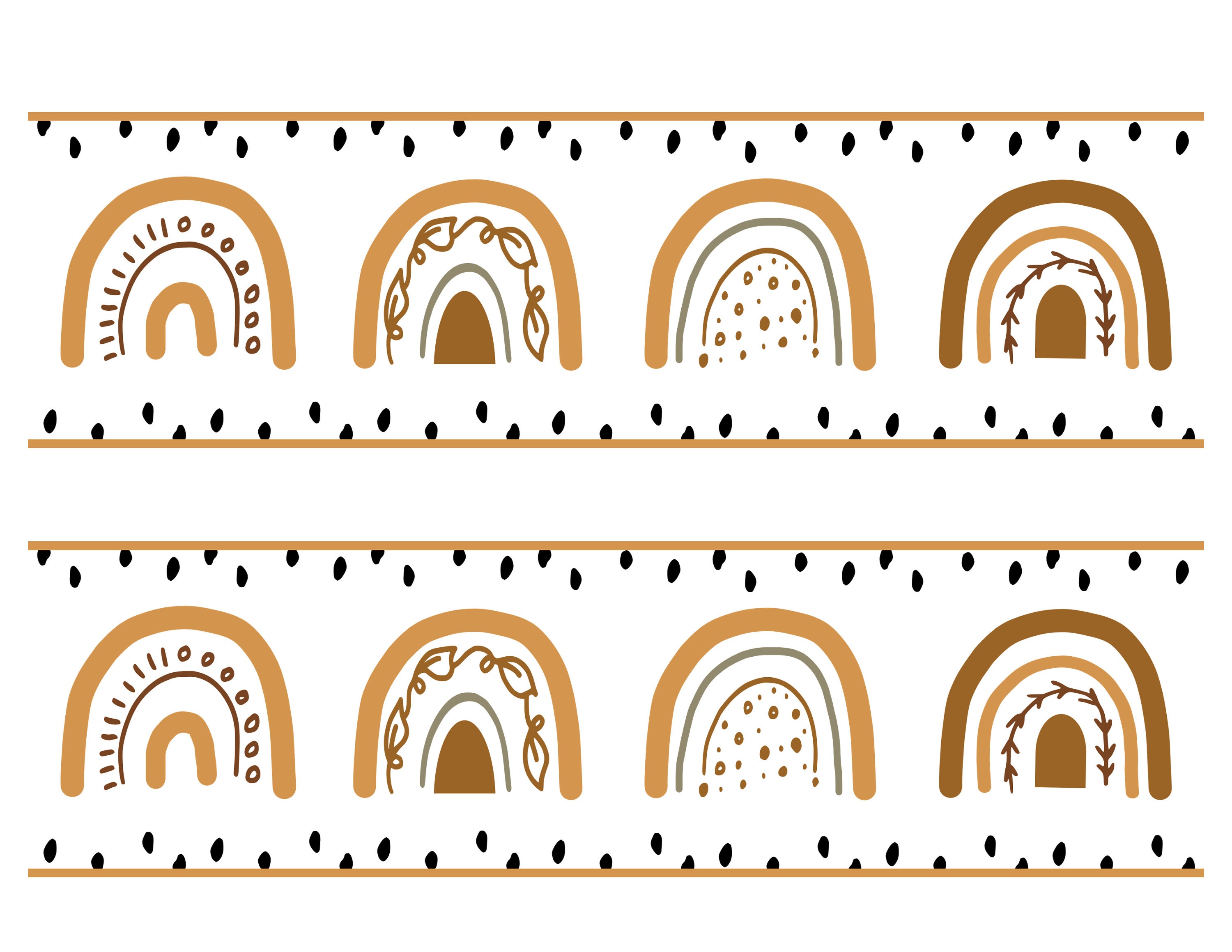 Bulletin Board Borders Ideas Classroom Borders Boho Neutral - Etsy