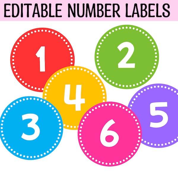 Number Tags - Etsy