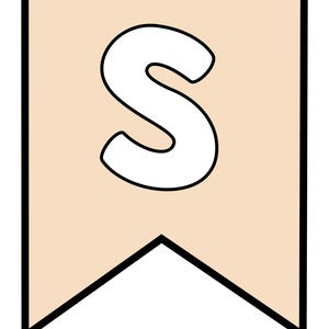 Printable Calm Colors Alphabet Bunting Banners, Editable Bunting Banner ...