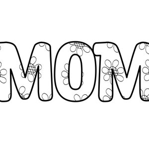 Mom Coloring Pages, Editable Mom Coloring Worksheets for Kid, Coloring ...
