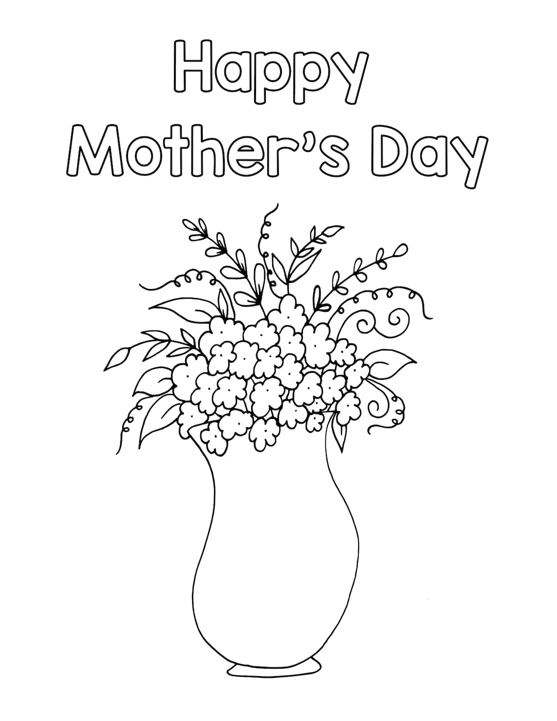 Printable Mother's Day Coloring Pages, Mother's Day Coloring Worksheets ...