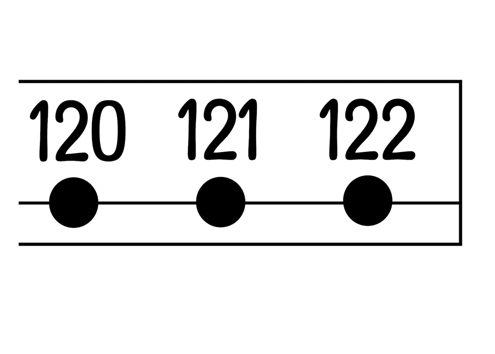 Large Number Line, Black and White Number Line Wall Display, Editable ...